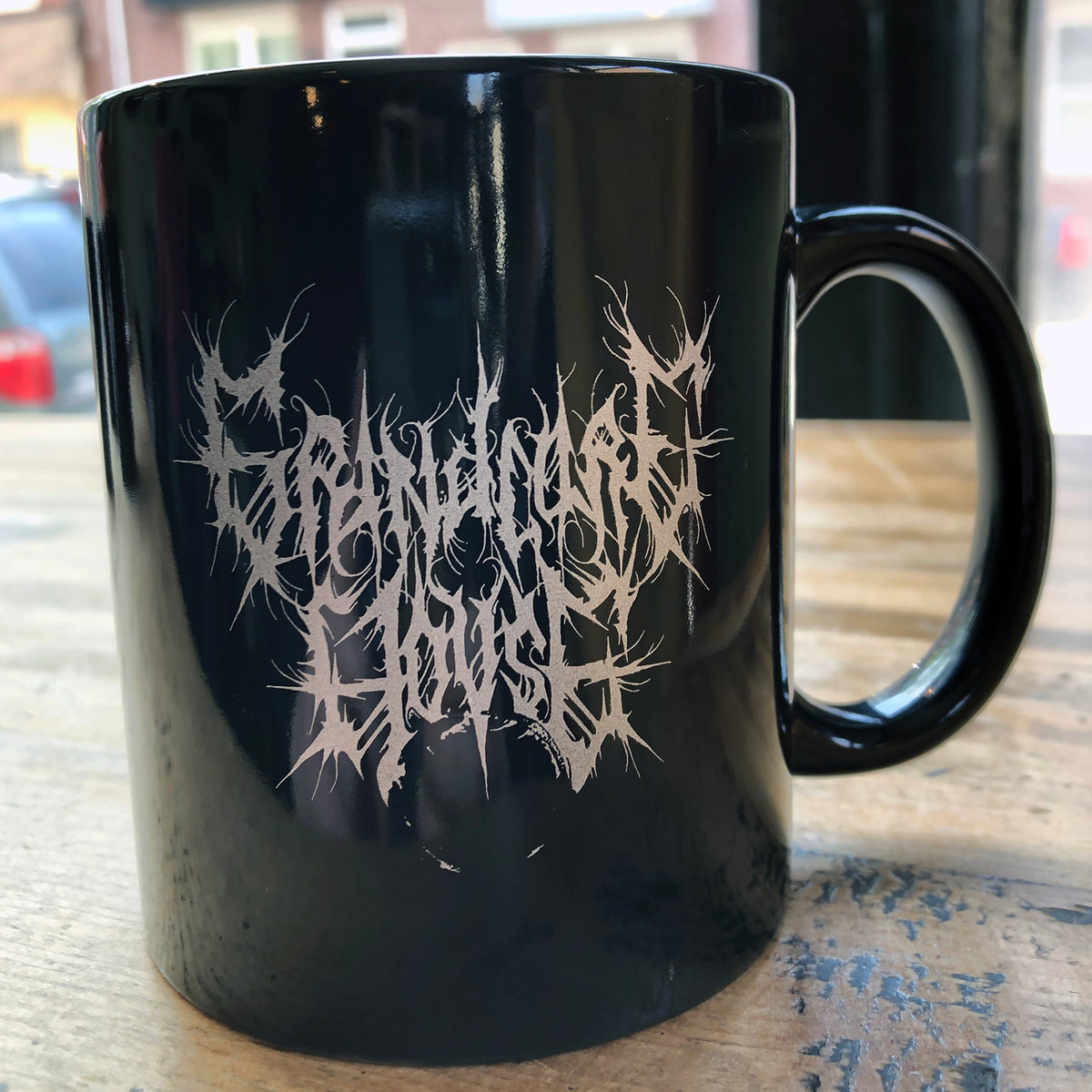 GH x Exhorder Split Mug – Grindcore House